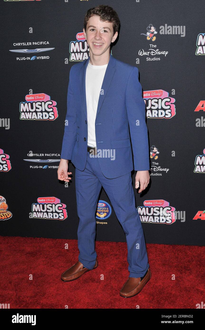 Ethan Wacker arrives at the 2018 Radio Disney Music Awards held at the ...