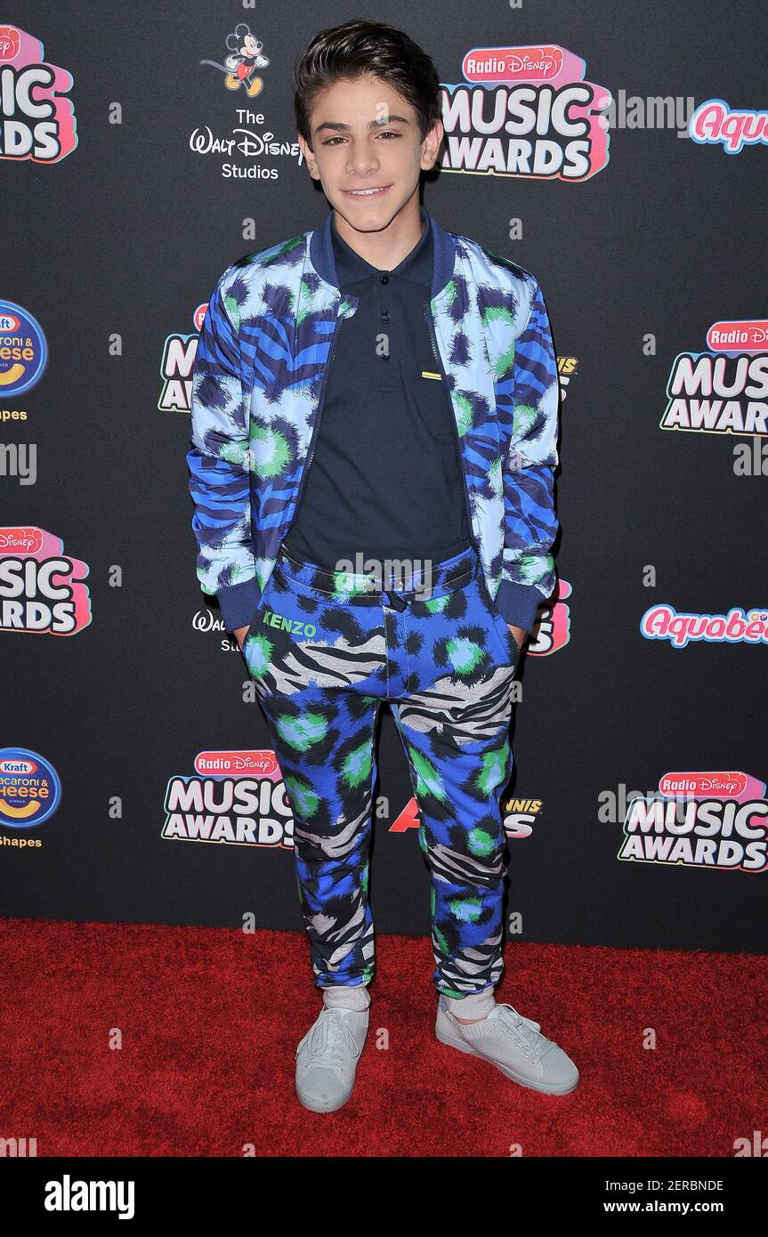 Brandon Rossel arrives at the 2018 Radio Disney Music Awards held at ...