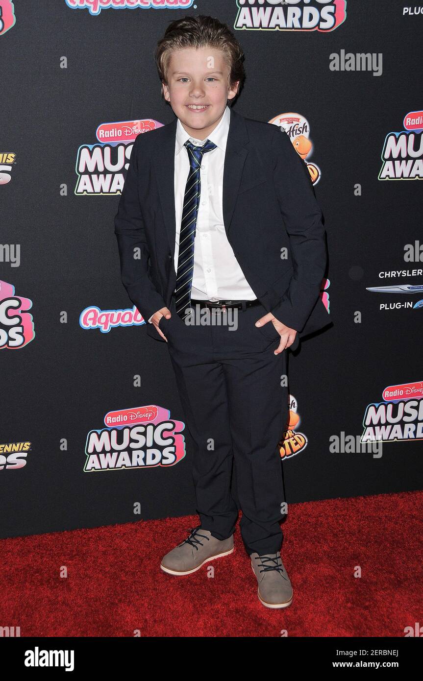 Maxwell Simkins arrives at the 2018 Radio Disney Music Awards held at ...