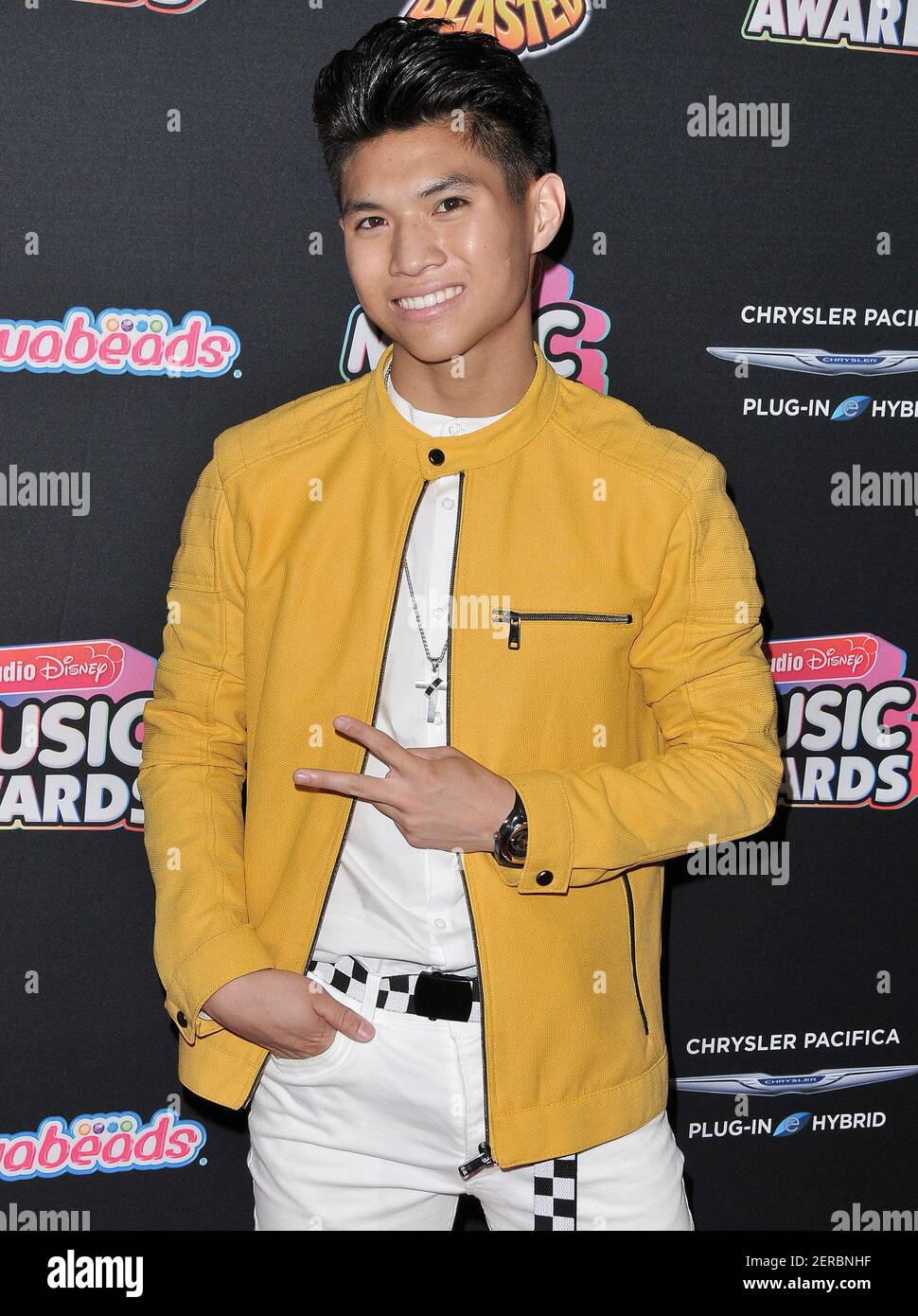 Gabe De Guzman of Club Mickey Mouse arrives at the 2018 Radio Disney ...