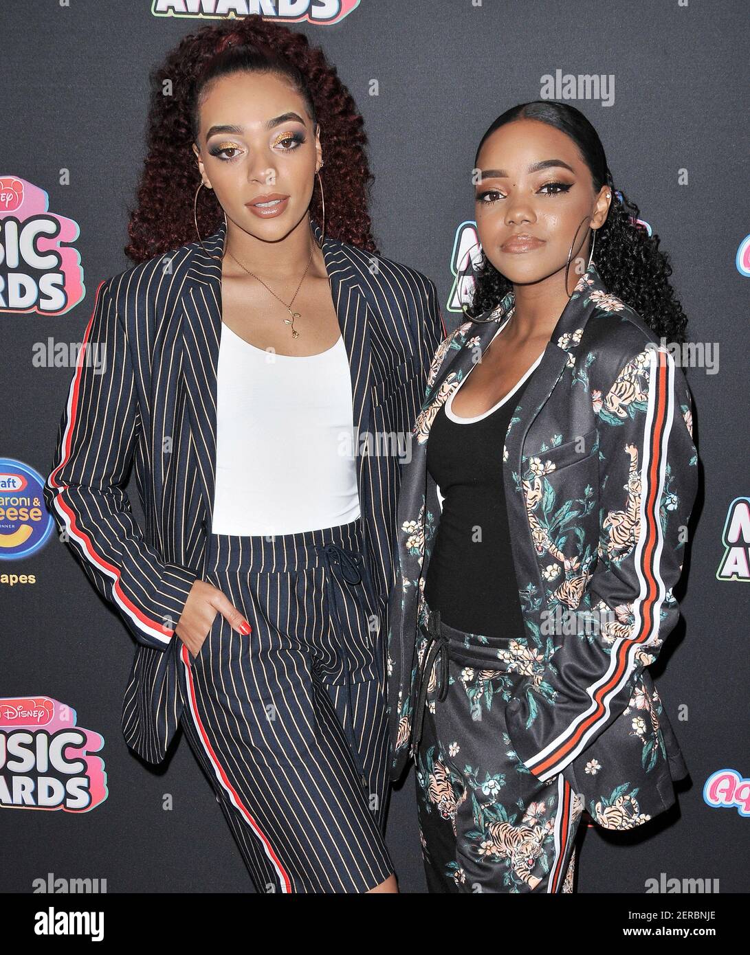 (L-R) RYBE - Ryan Asher and Regan Aliyah at the 2018 Radio Disney Music ...