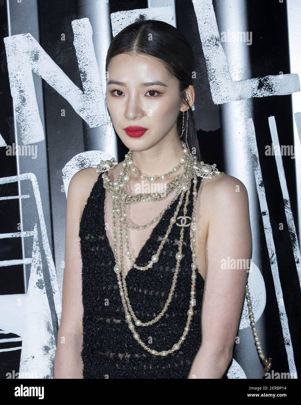 South Korean-American model Irene Kim, attends the photocall for Chanel ...