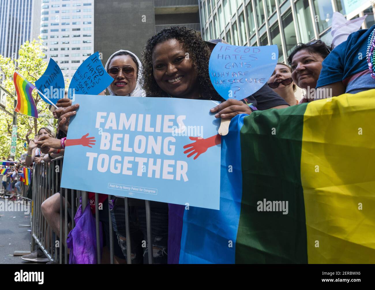 People show sign protesting Trump administration's immigration policy ...