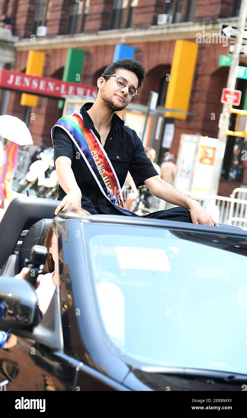Grand Marshal Tyler Ford attends the NYC LGBTQIA+ Pride March on June ...