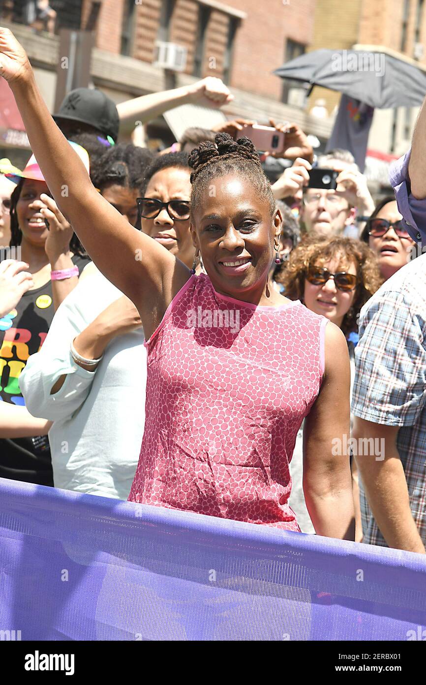 First Lady of NYC Chirlane McCray attend the NYC LGBTQIA+ Pride March ...