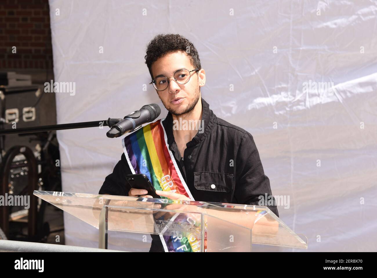 Tyler Ford attends The 49th Annual NYC Pride March on June 24, 2018 in ...