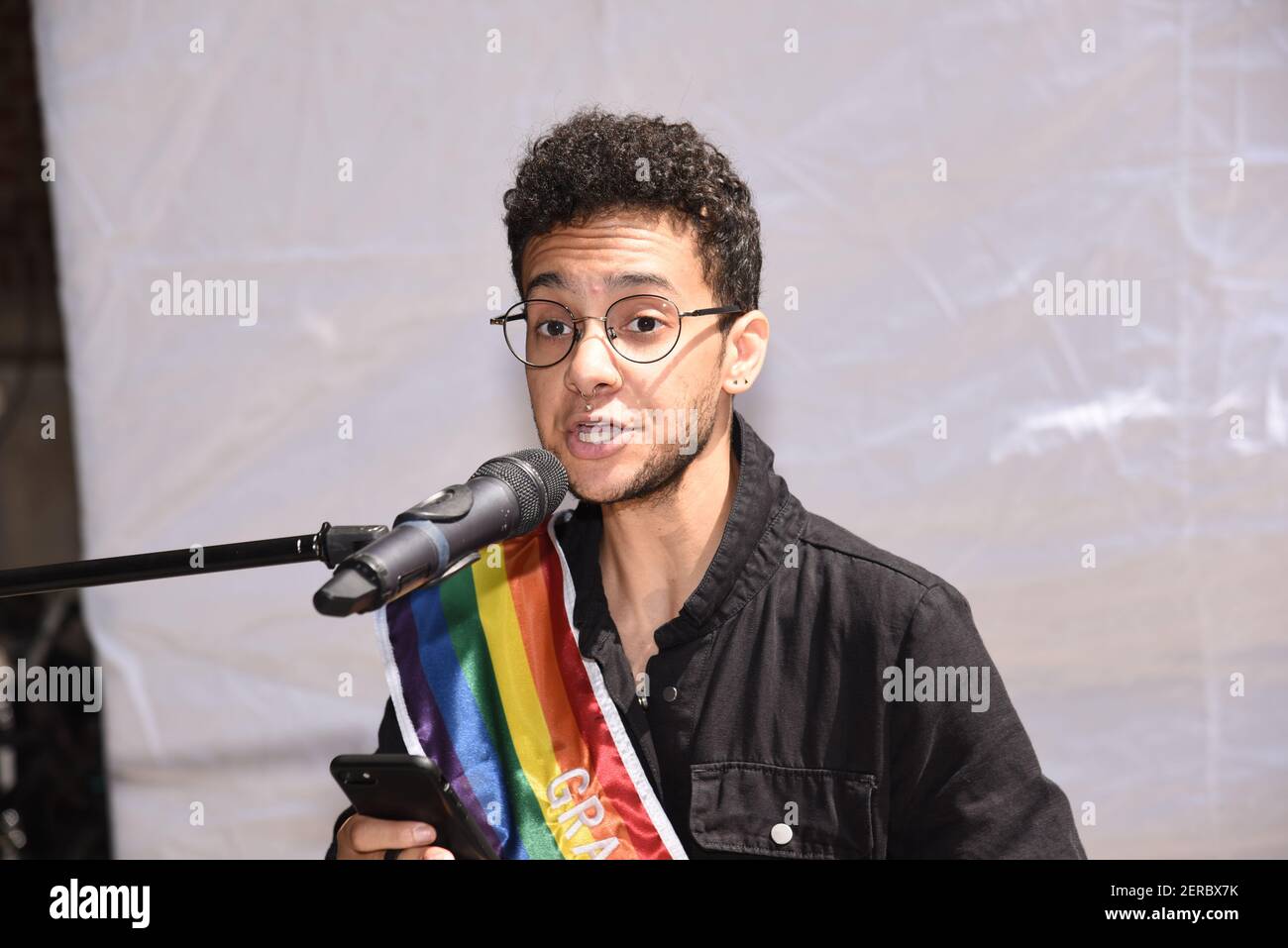 Tyler Ford attends The 49th Annual NYC Pride March on June 24, 2018 in ...