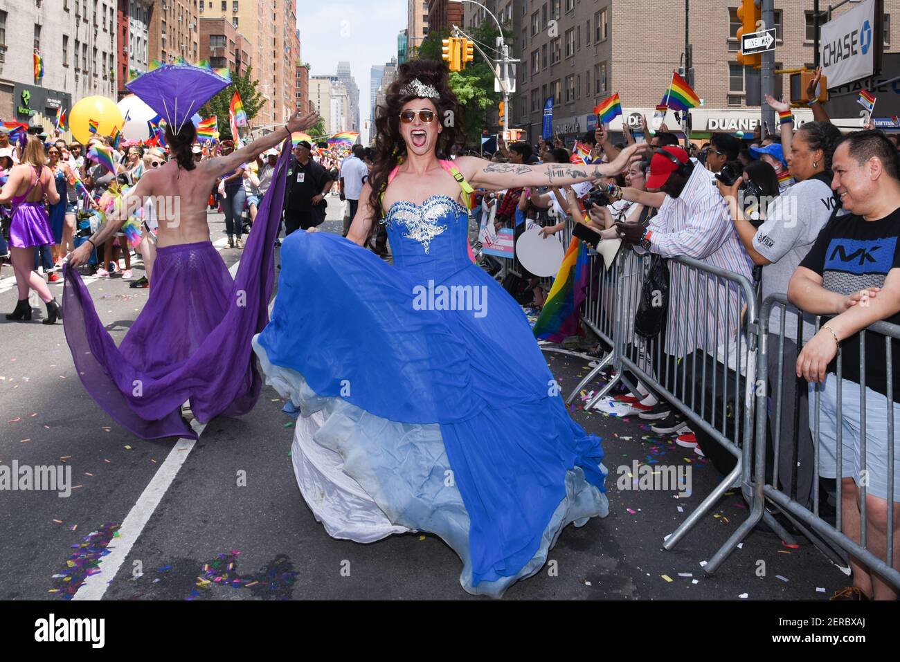 Atmosphere The 49th Annual NYC Pride March on June 24, 2018 in New York ...