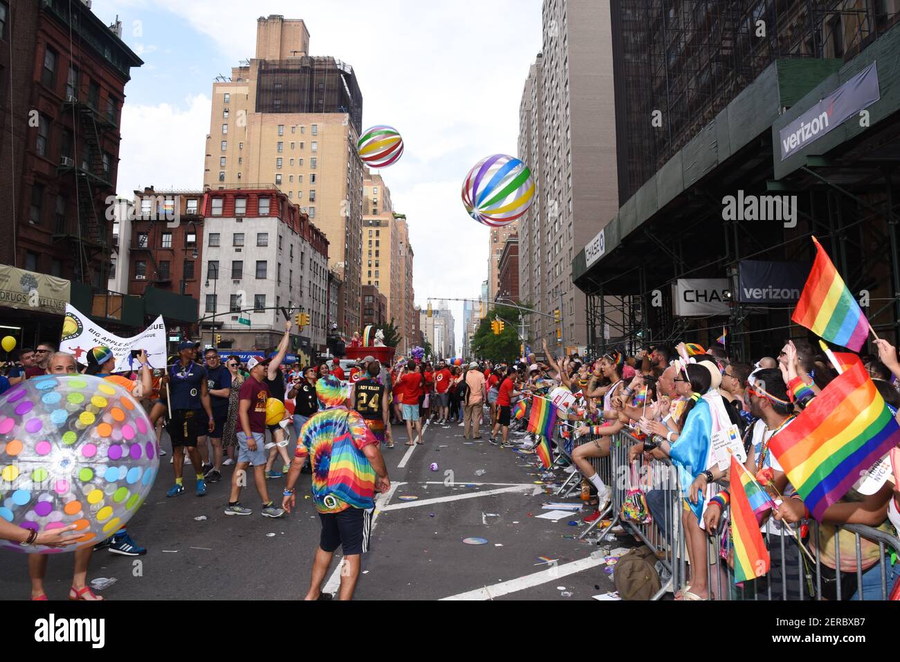 Atmosphere The 49th Annual NYC Pride March on June 24, 2018 in New York ...
