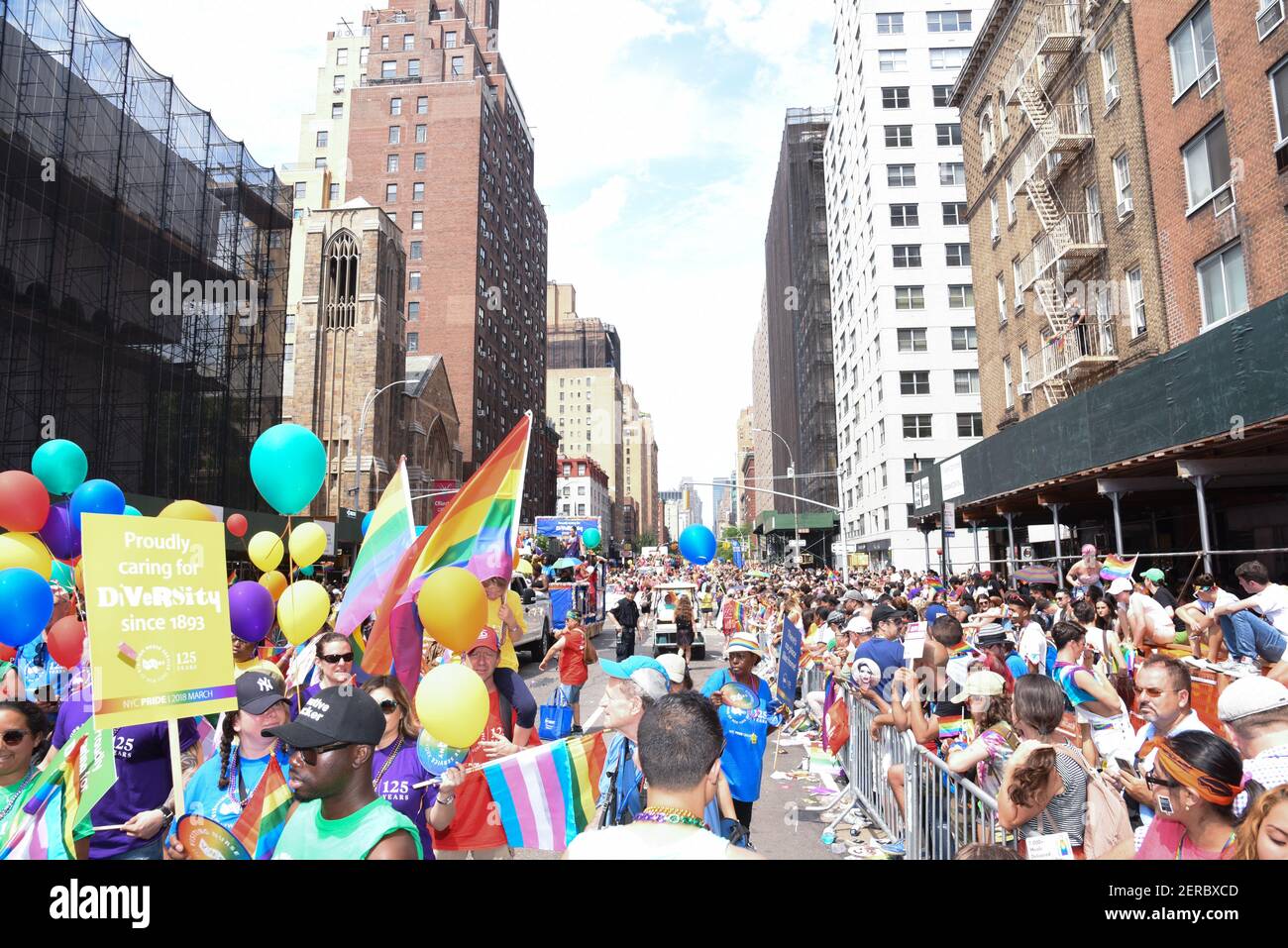 Atmosphere The 49th Annual NYC Pride March on June 24, 2018 in New York ...