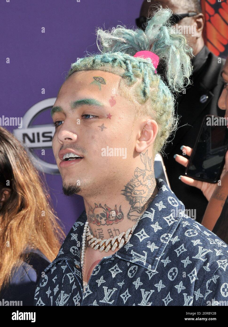 Lil Pump arrives at the 2018 BET Awards held at the Microsoft Theater ...