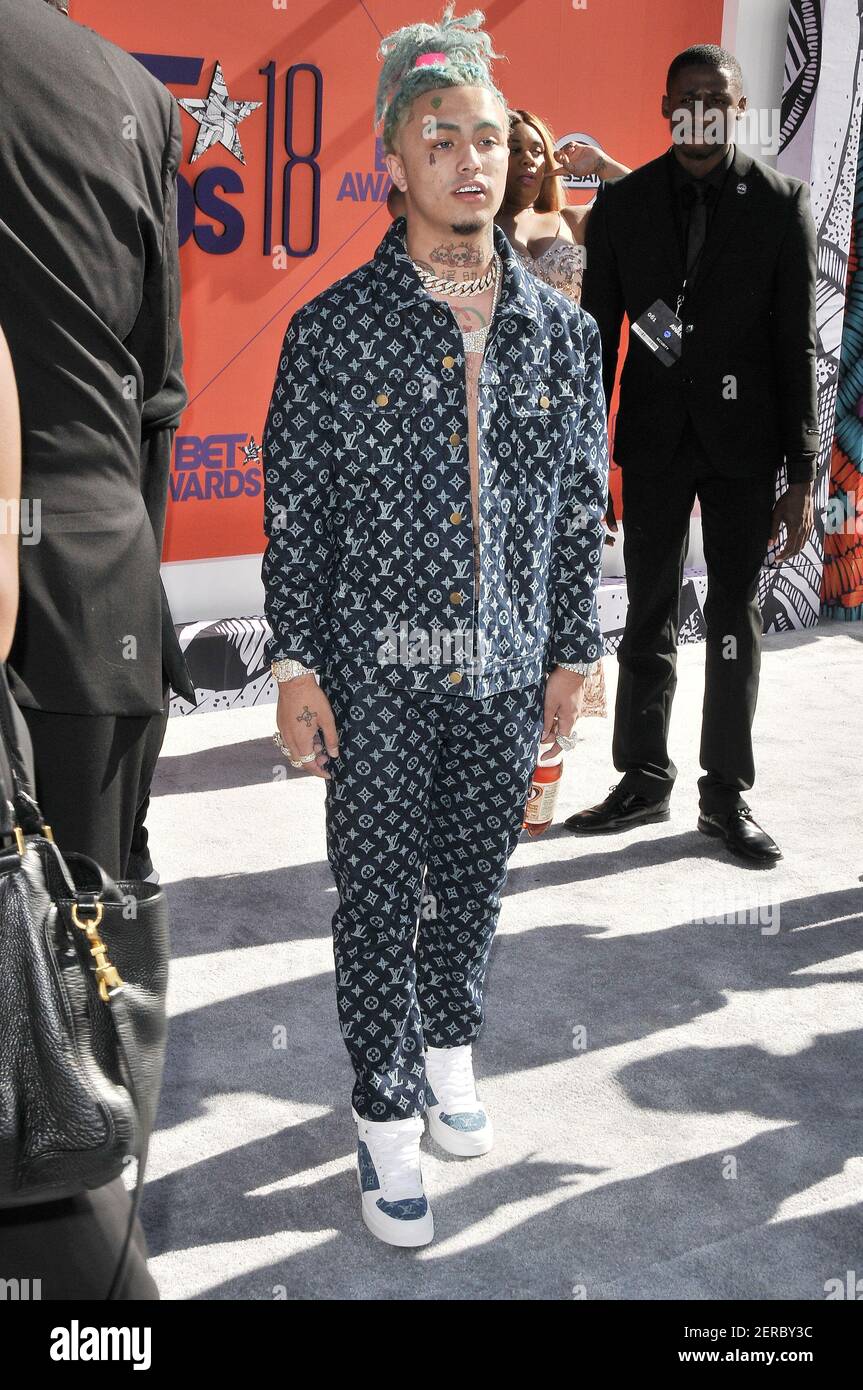 Lil Pump arrives at the 2018 BET Awards held at the Microsoft Theater ...