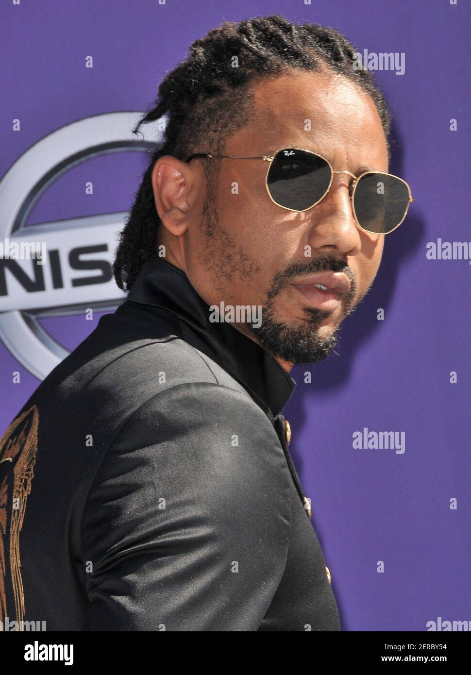 Brandon T. Jackson arrives at the 2018 BET Awards held at the Microsoft ...