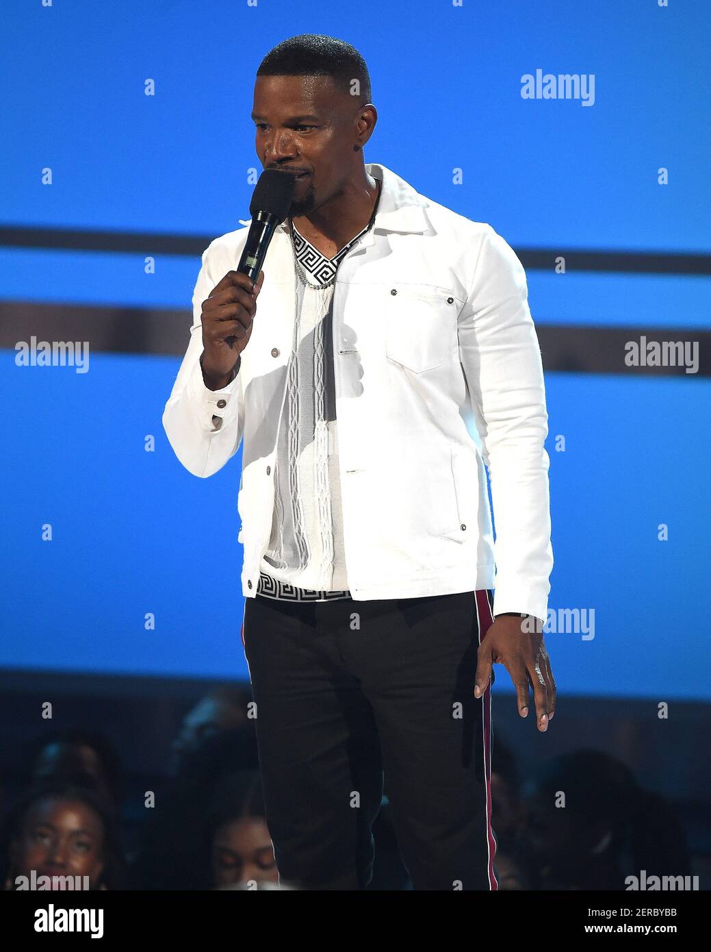 LOS ANGELES - JUNE 24: Jamie Foxx hosts the 2018 BET Awards at the ...