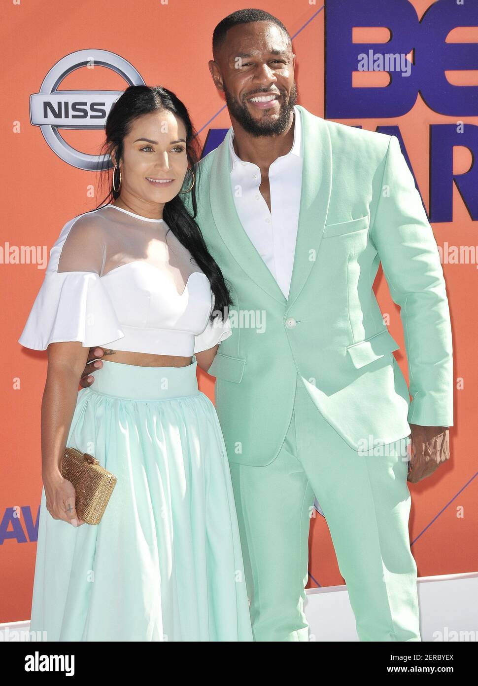 Zena Foster and Tank at the 2018 BET Awards held at the Microsoft ...