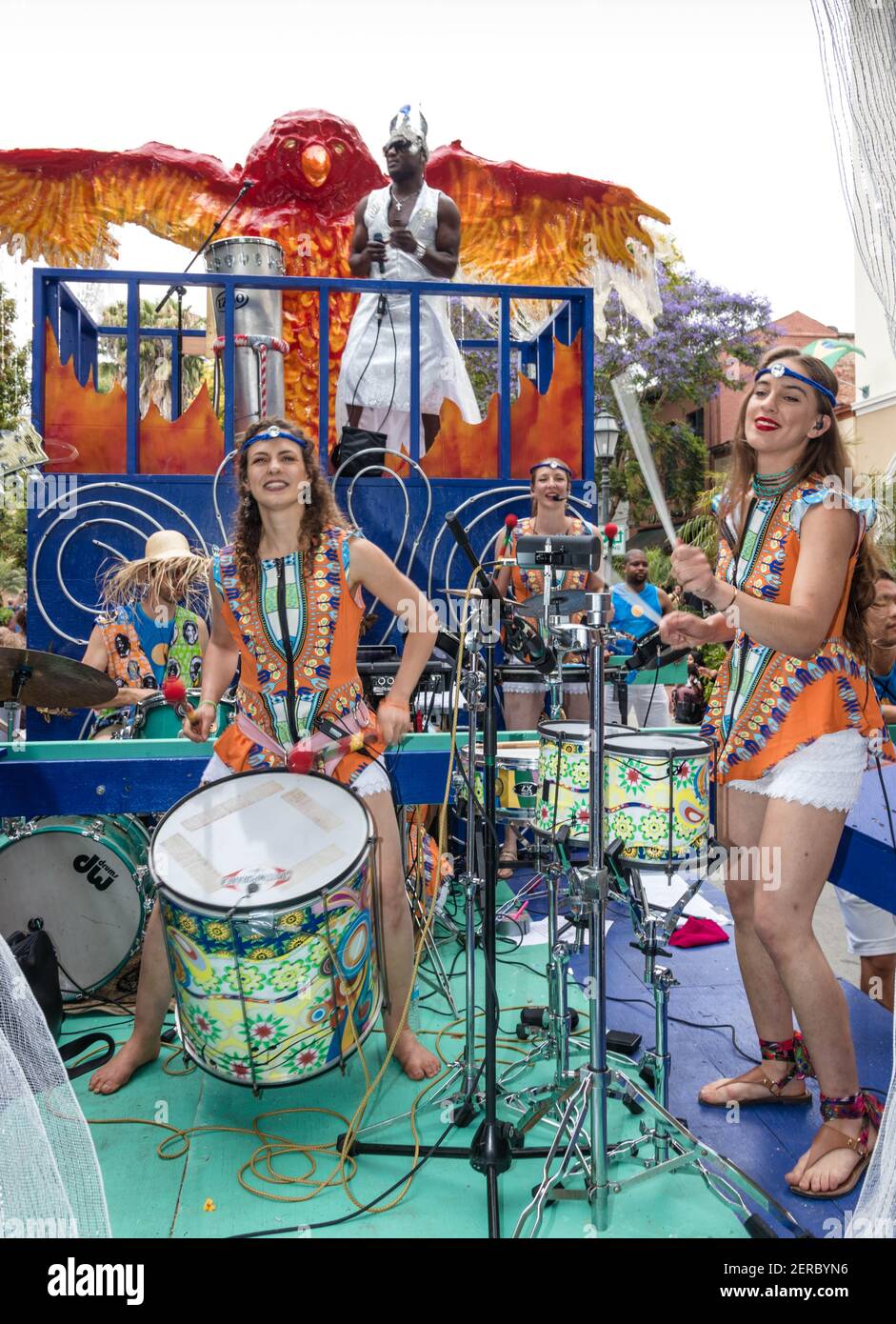 The Santa Barbara Summer Solstice Parade draws crowds of over 100,000 ...