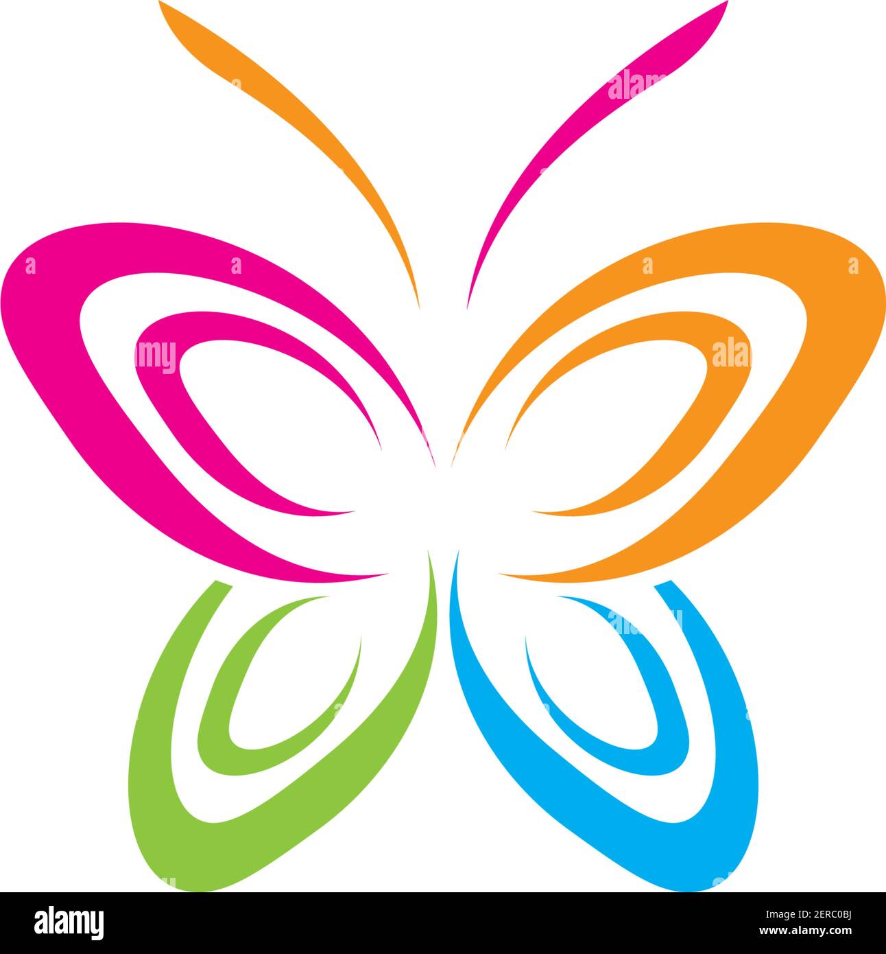 Butterfly logo template vector icon illustration design Stock Vector ...