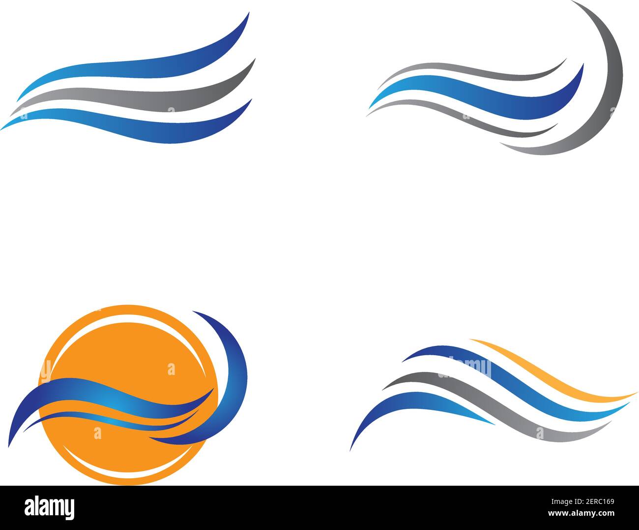Water Wave logo vector icon illustration design Stock Vector Image ...