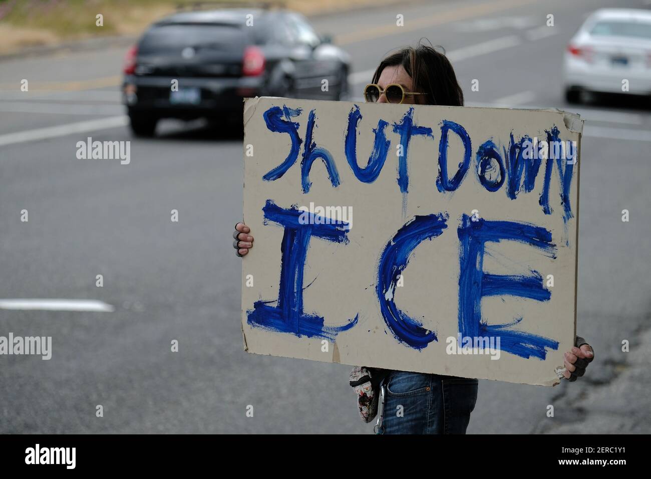 The occupation of the Immigration and Customs Enforcement (ICE) office ...