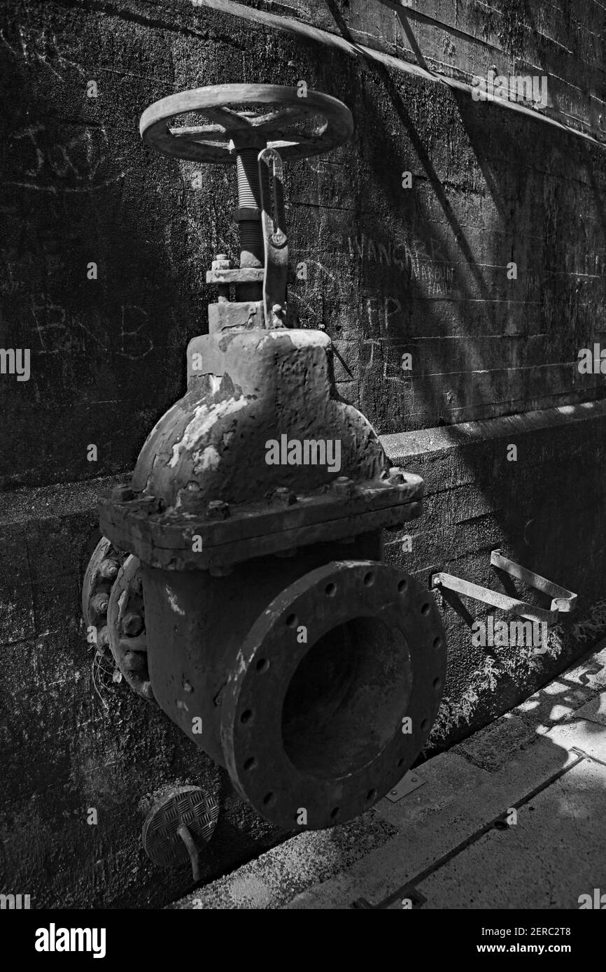 Navy fuel tank valves Cairns Australia. Built 1943 for allied military ...