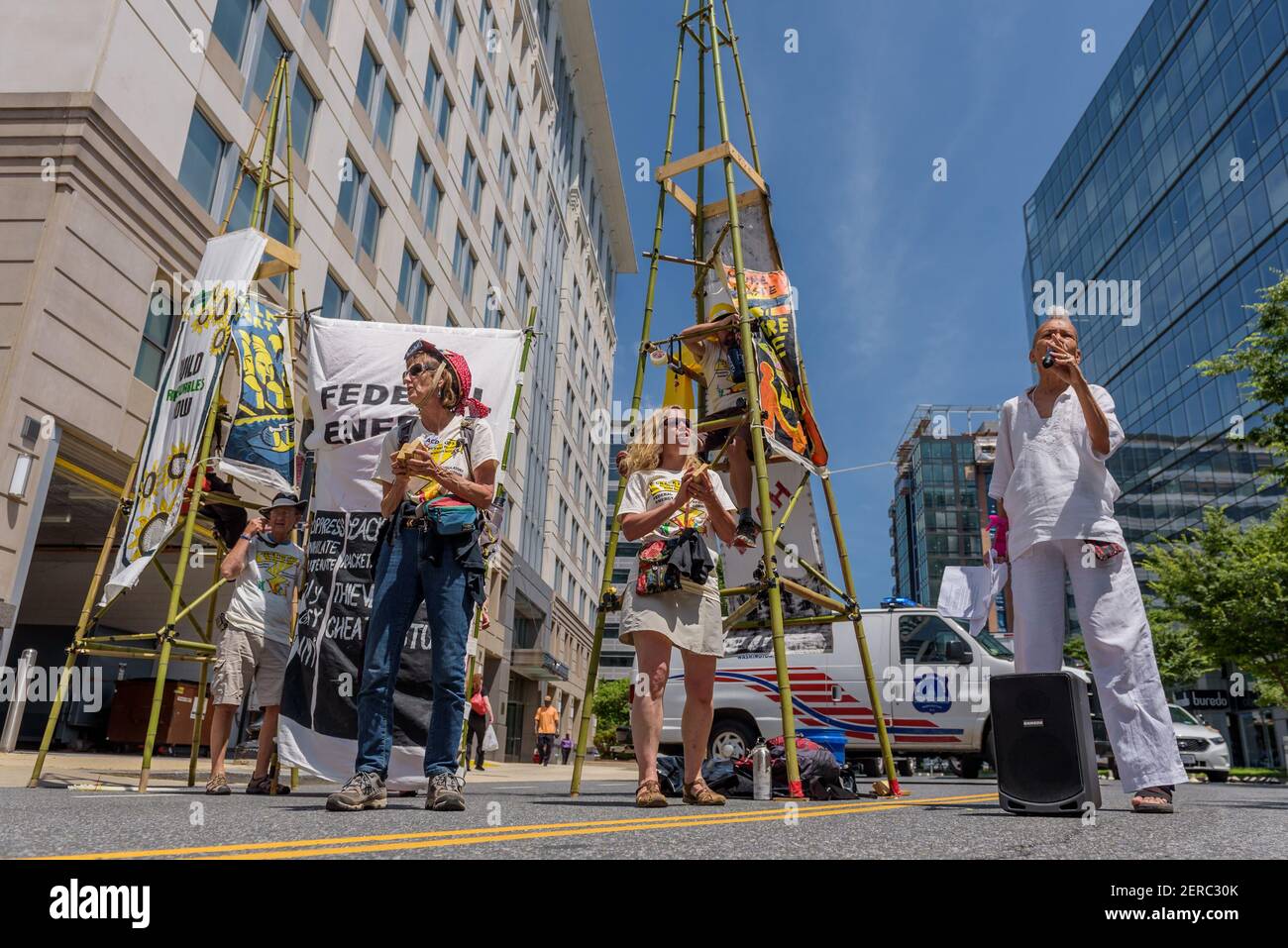 Activist group Beyond Extreme Energy partially stop operations at the ...