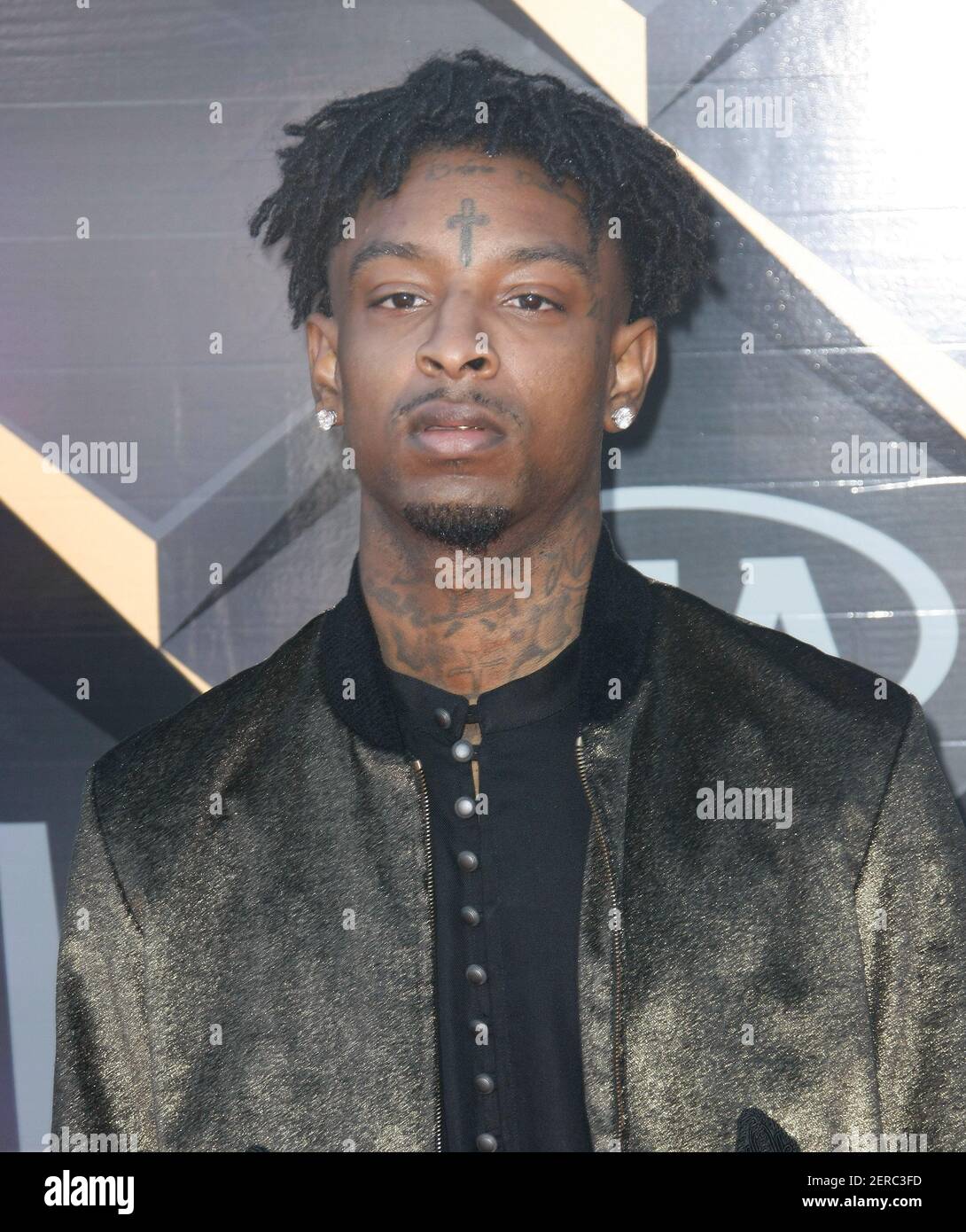 21 Savage attends 2018 NBA Awards at Barkar Hangar on June 25, 2018 in ...