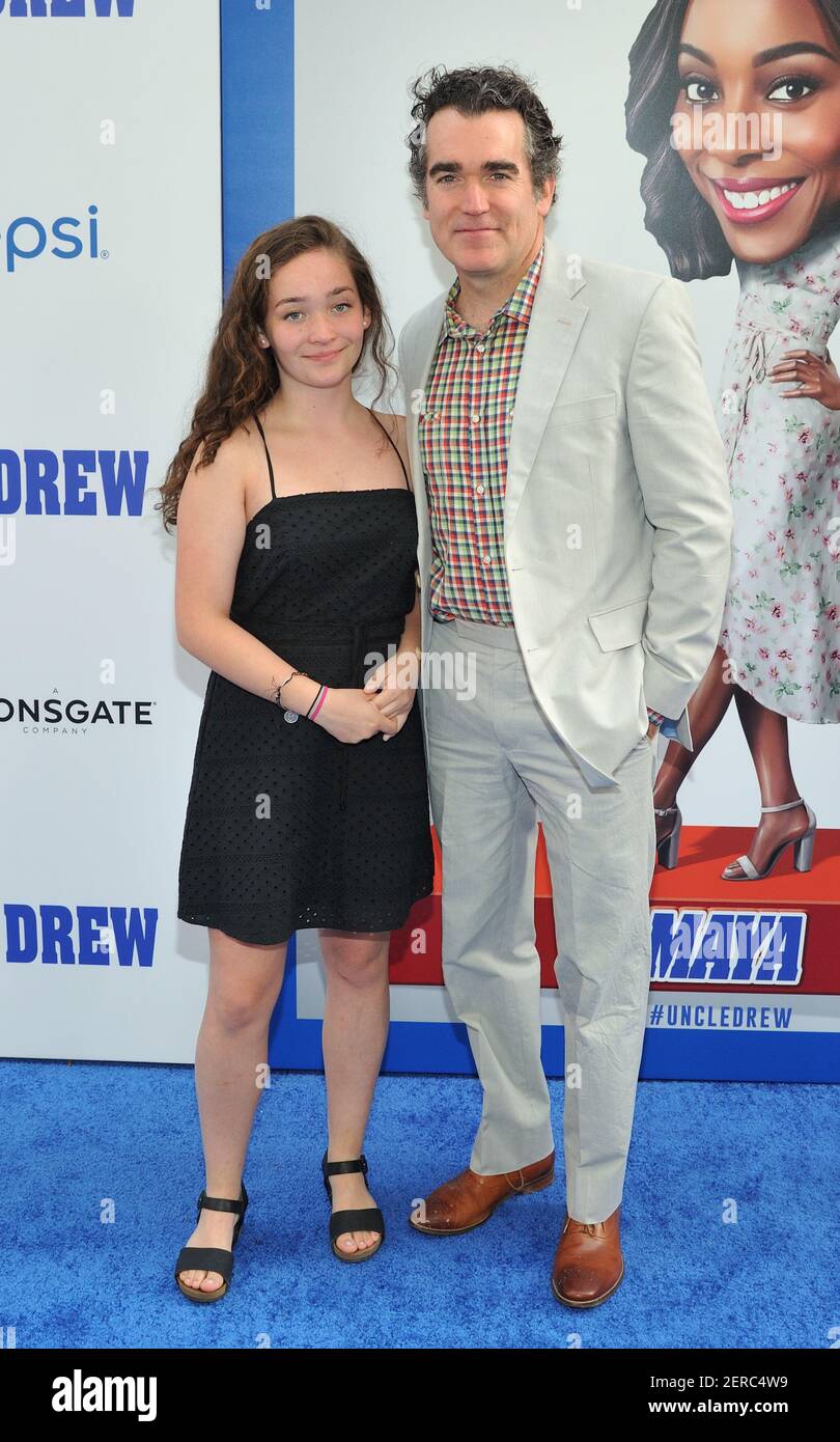 L-R: Grace James and actor Brian D'Arcy James attend the world premiere ...