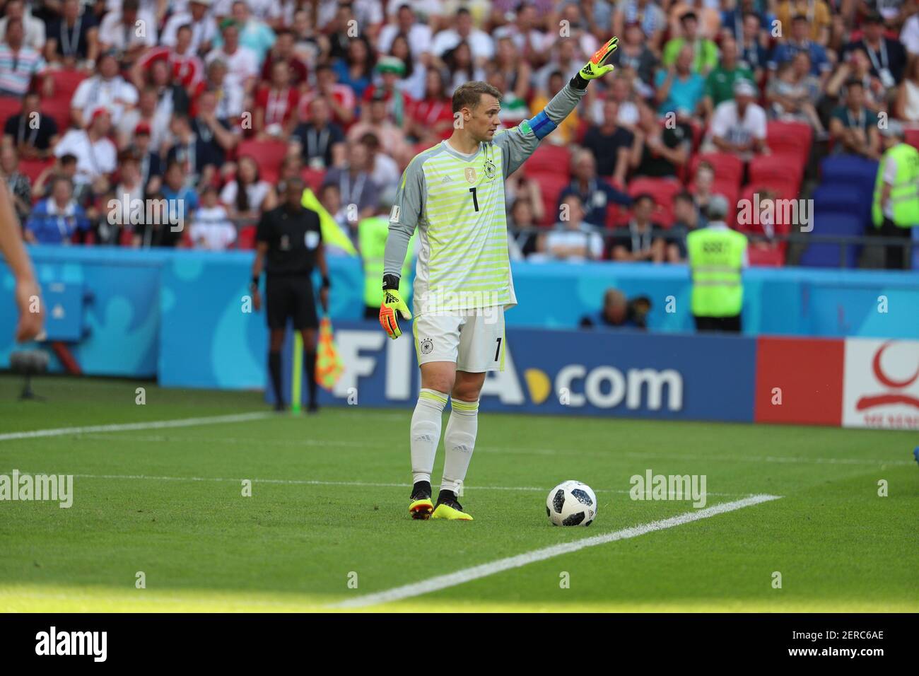 German goalkeeper Manuel Neuer during the match. June 27, 2018. Russia ...