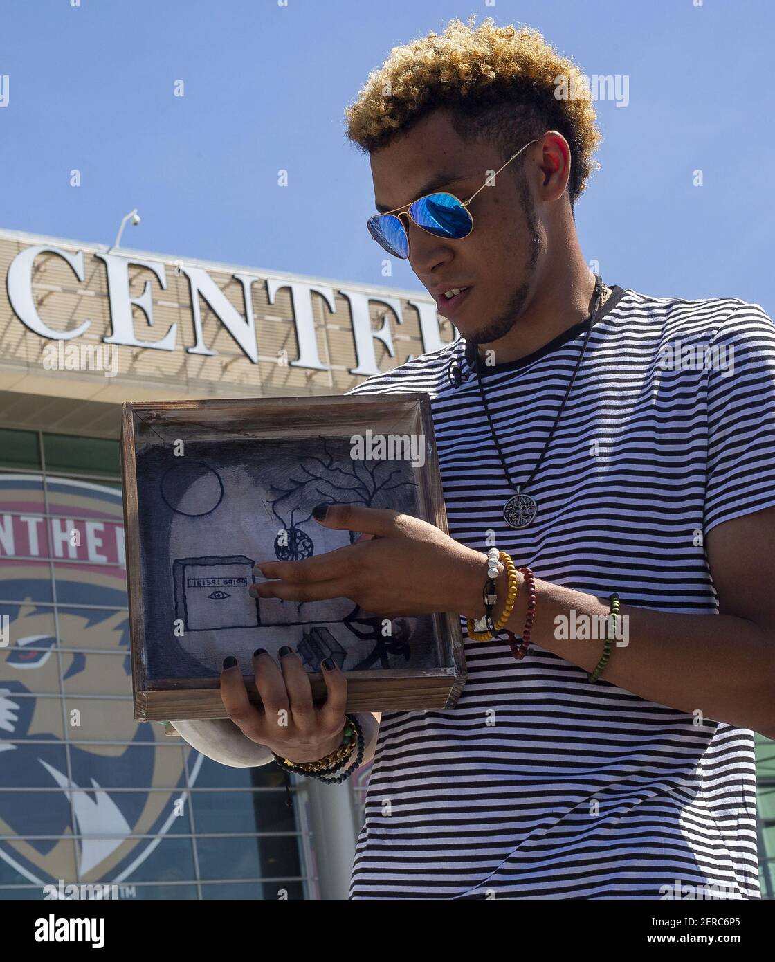 Juwan Baron, a fan from Maryland, traveled to South Florida for the ...