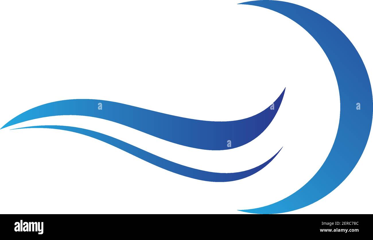 Water Wave logo vector icon illustration design Stock Vector Image ...