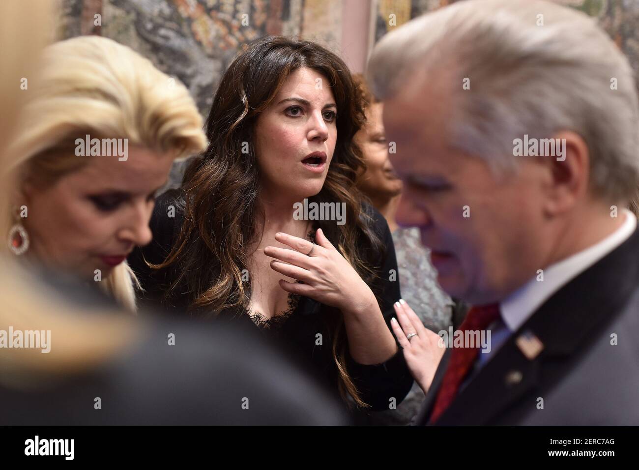 Monica Lewinsky attends the New York special screening of "Whitney" at ...