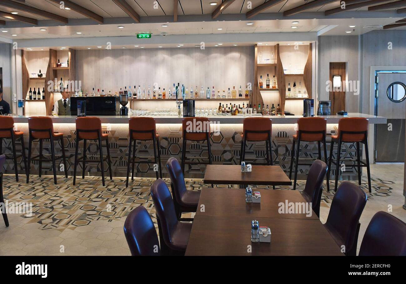 Upgraded dining areas aboard the newly renovated Royal Caribbean ...