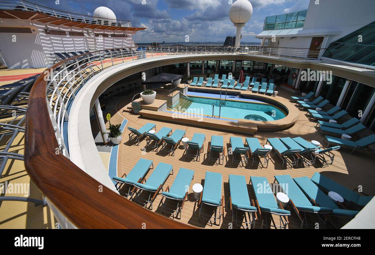 Upgraded pool areas aboard the newly renovated Royal Caribbean ...
