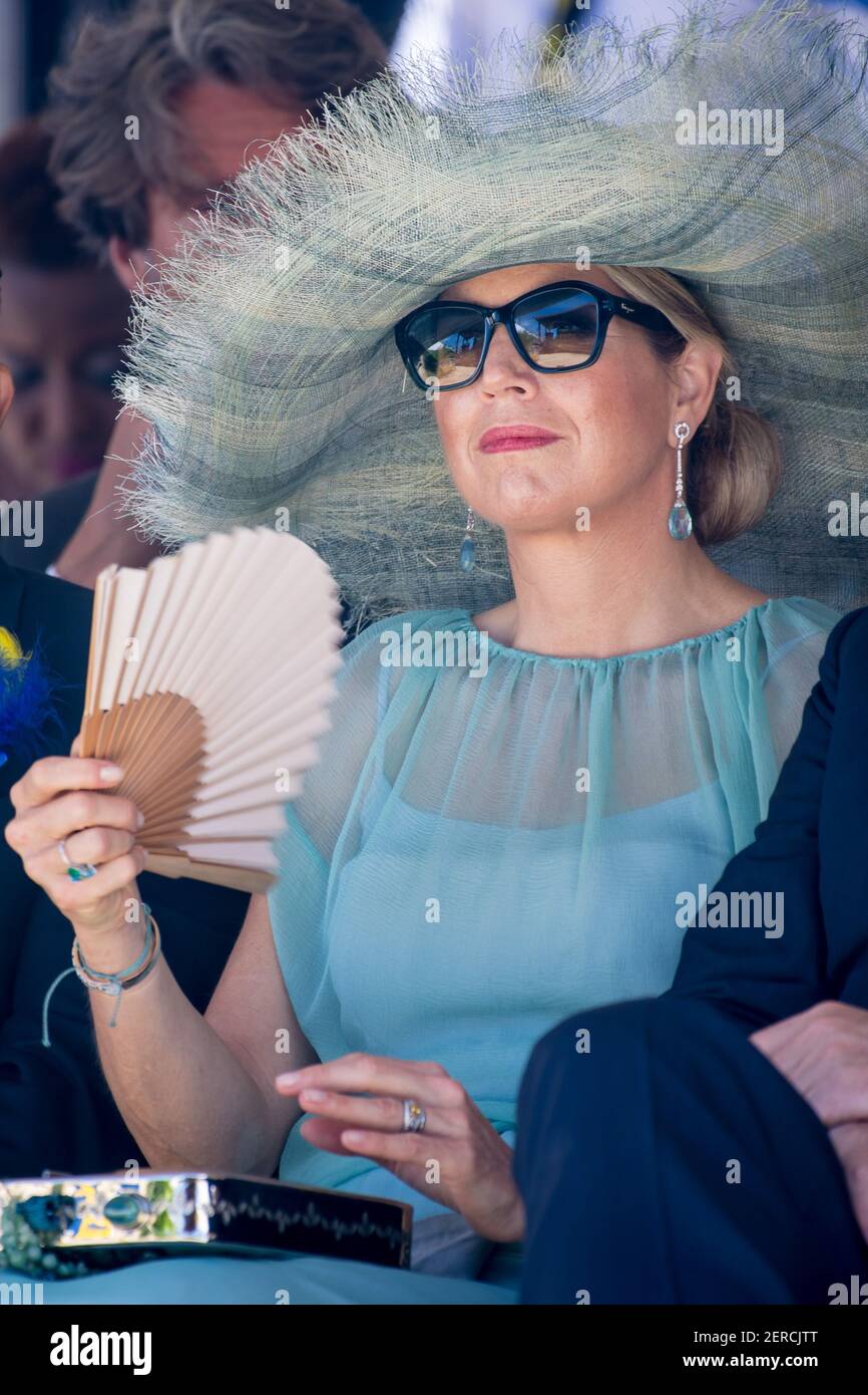 Queen Maxima on day two of their two-day visit to Curacao on the ...
