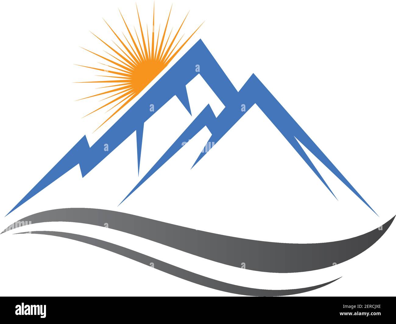 Mountain Logo template vector icon illustration design Stock Vector ...
