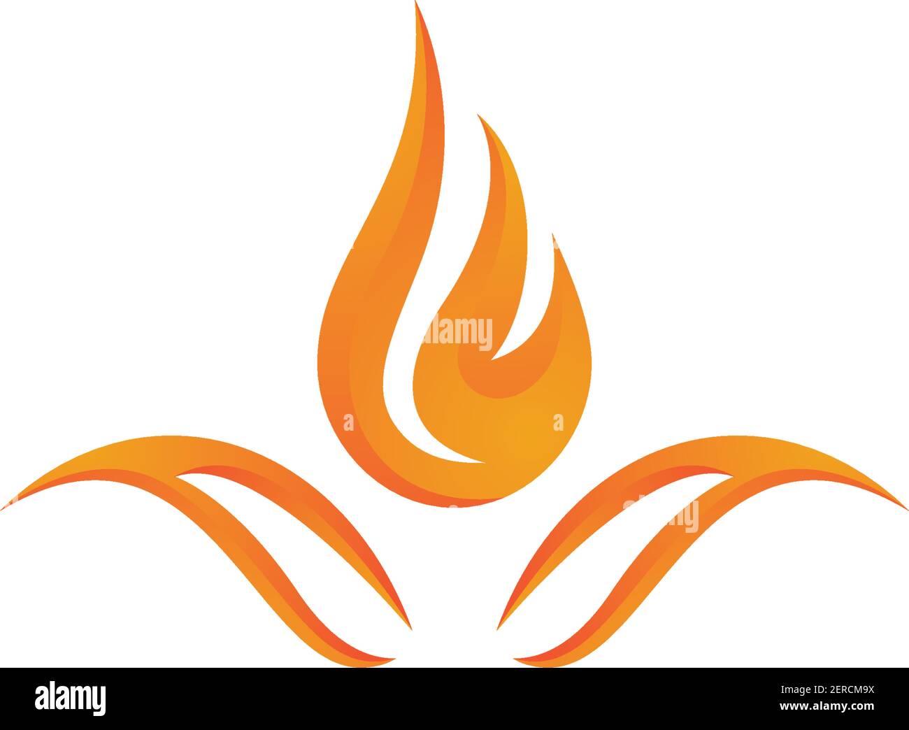 Fire flame Logo Template vector icon Oil, gas and energy logo concept ...