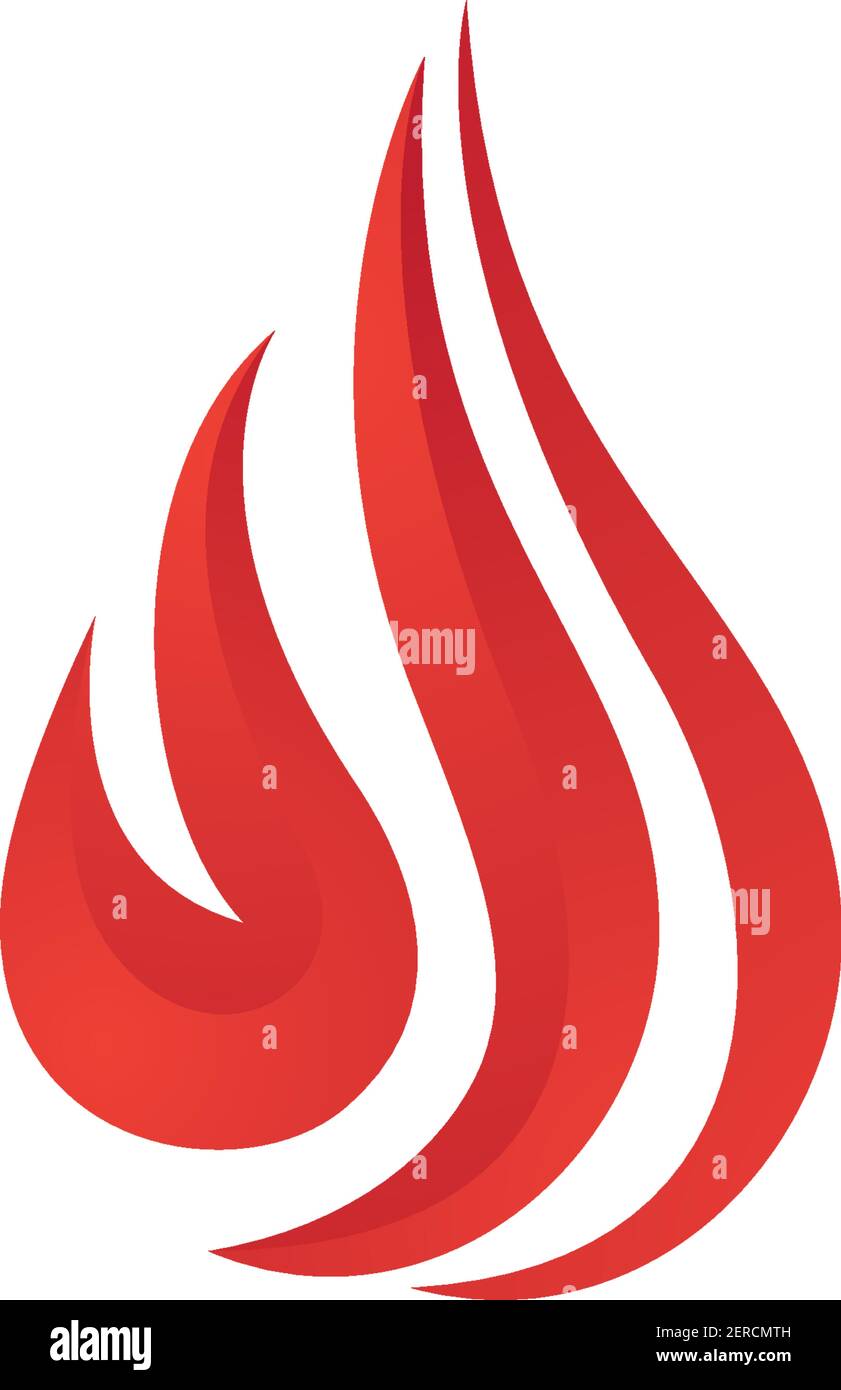 Fire flame Logo Template vector icon Oil, gas and energy logo concept ...