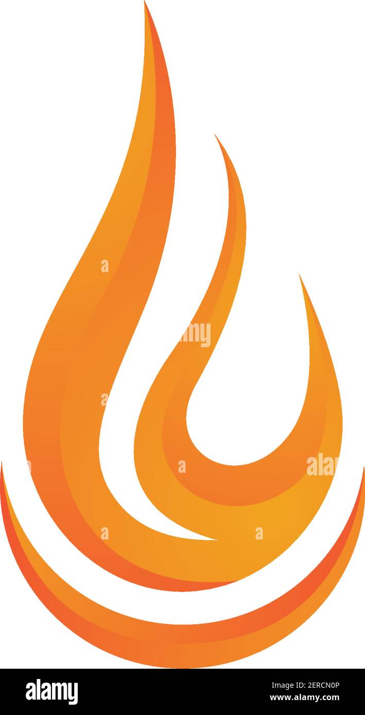 Fire flame Logo Template vector icon Oil, gas and energy logo concept ...