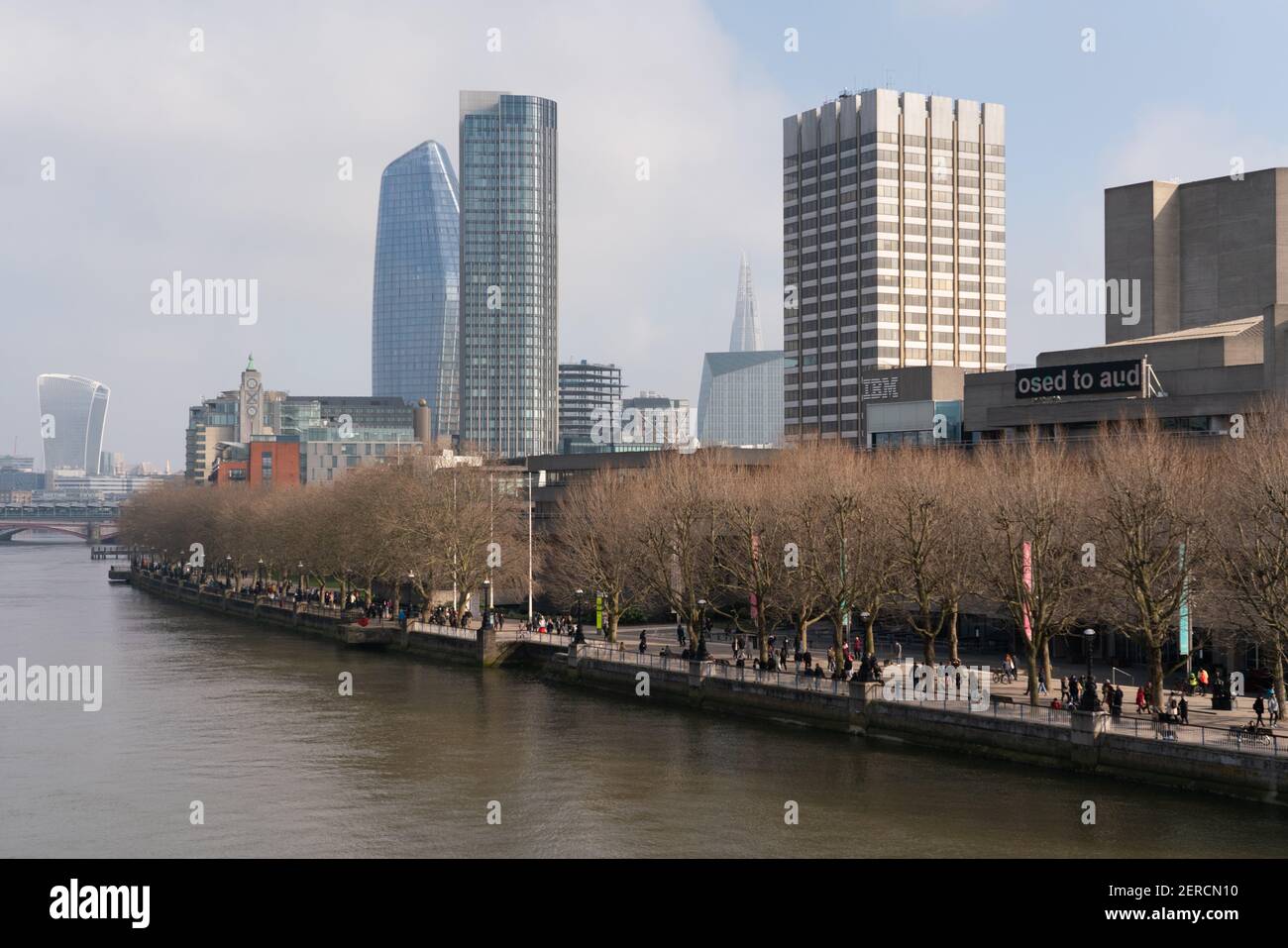 South bank on the river thames Stock Photo - Alamy
