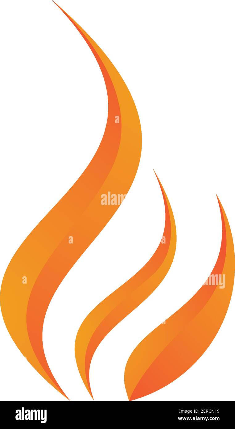 Fire flame Logo Template vector icon Oil, gas and energy logo concept ...