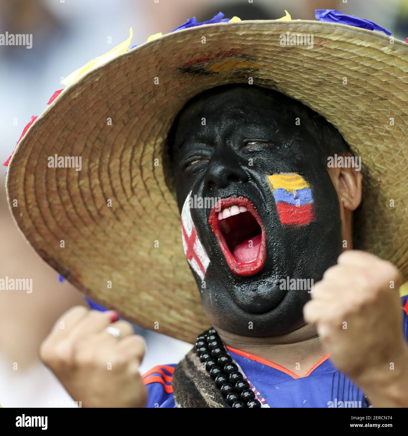 Football fans before the match. June 3, 2018. Russia, Moscow. Photo credit: Mikhail Shapaev ...
