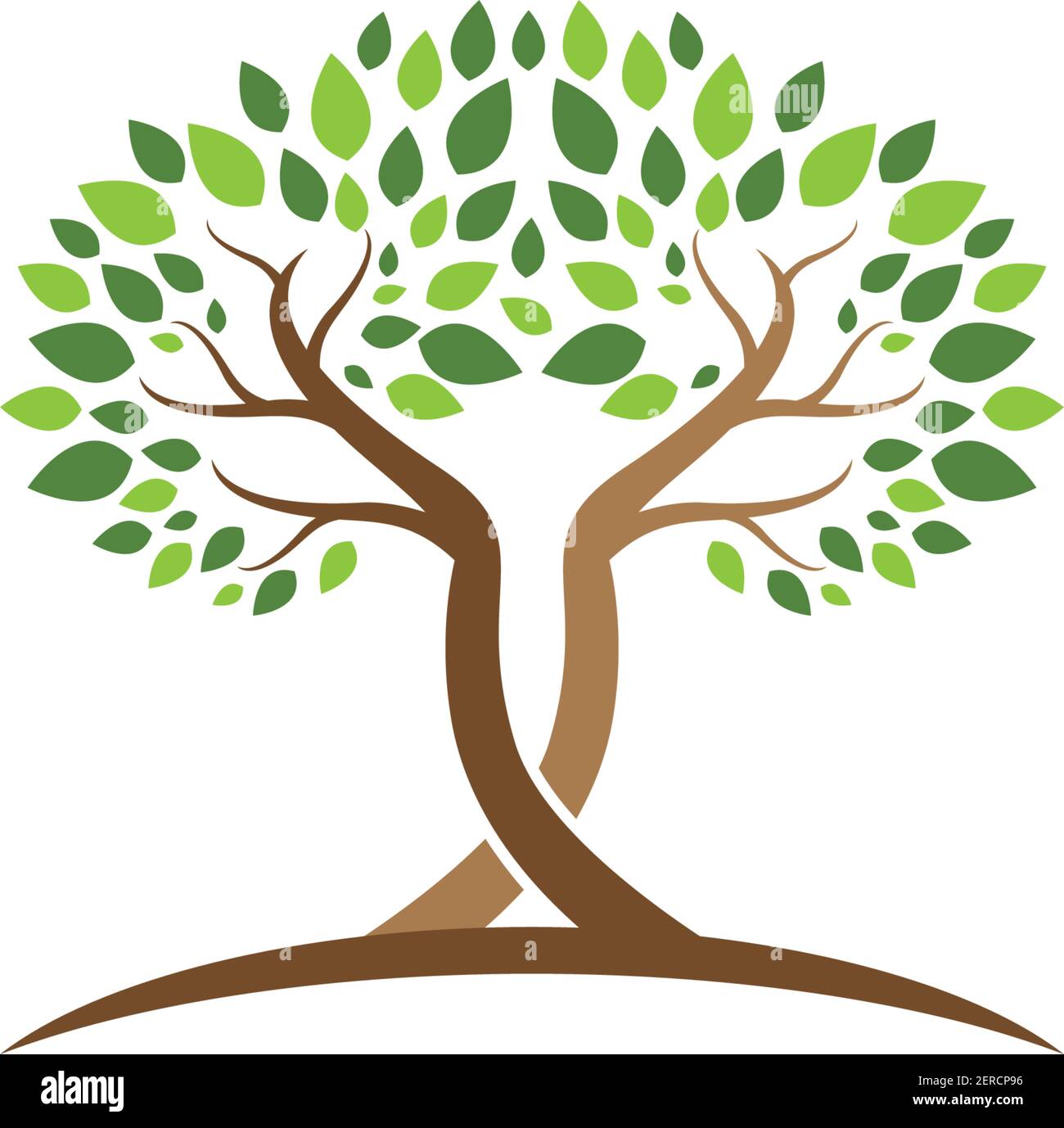 Tree logo template vector icon illustration design Stock Vector Image ...