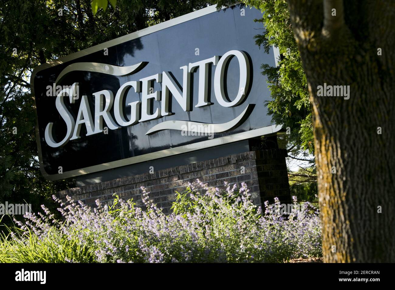 A logo sign outside of the headquarters of Sargento Foods Inc., in ...