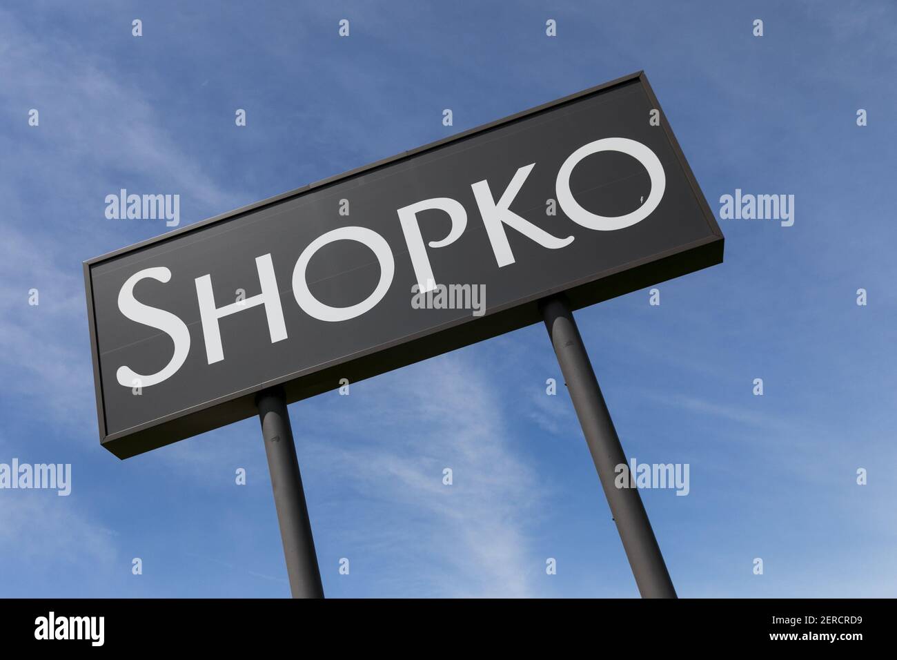 A logo sign outside of a Shopko retail store in Kenosha, Wisconsin, on ...