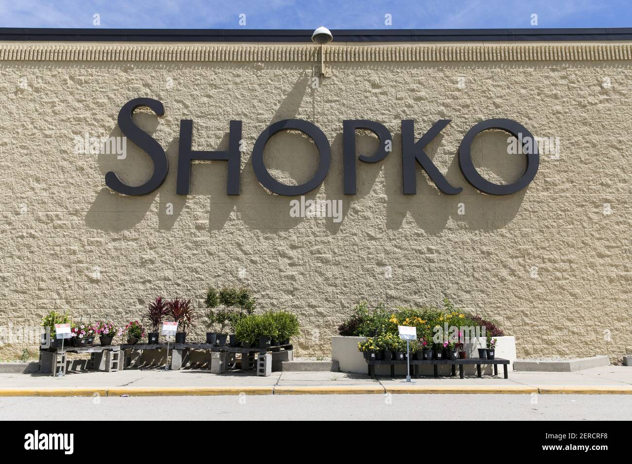 A logo sign outside of a Shopko retail store in Kenosha, Wisconsin, on ...