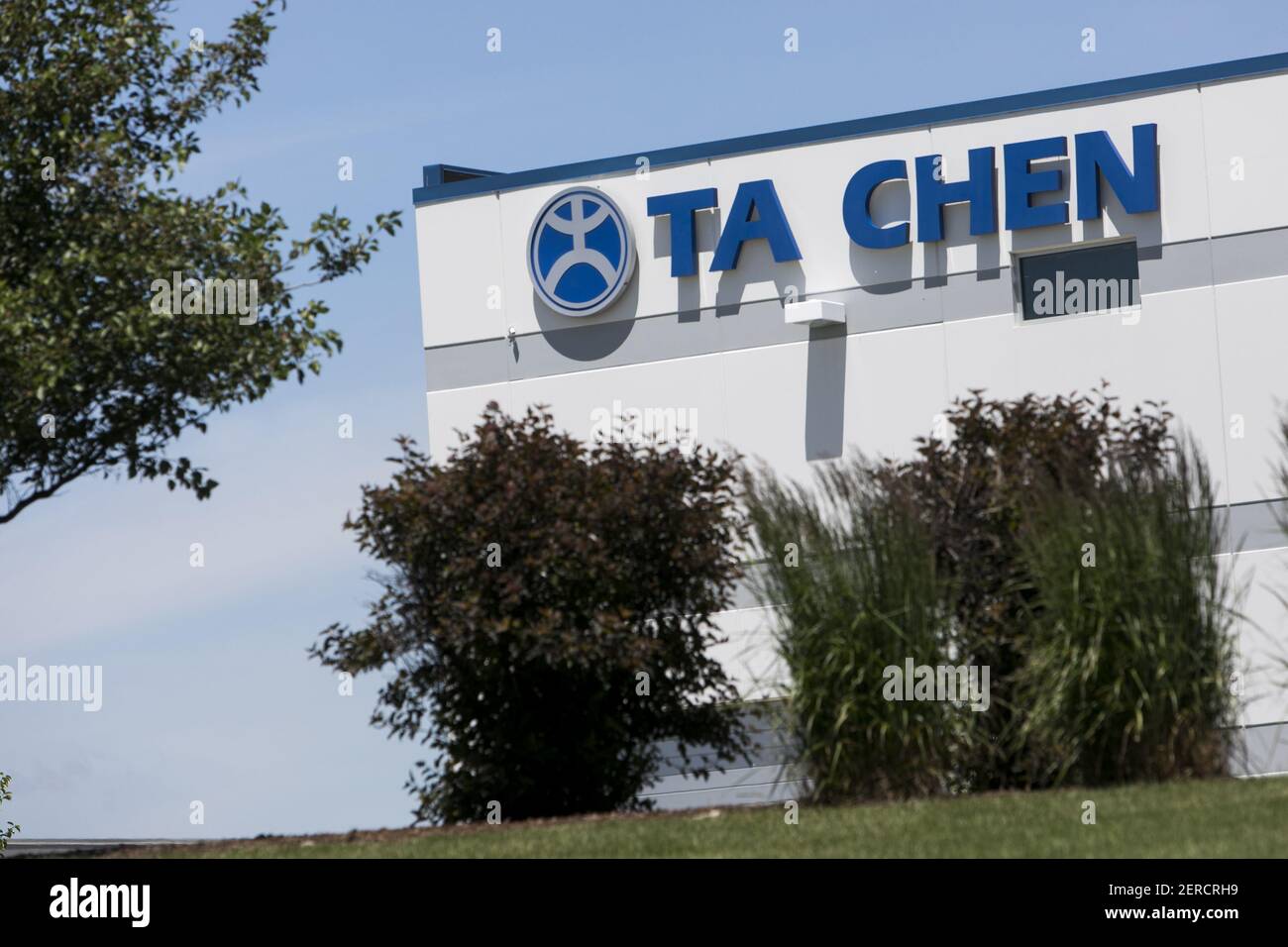 A logo sign outside of a facility occupied by Ta Chen International ...