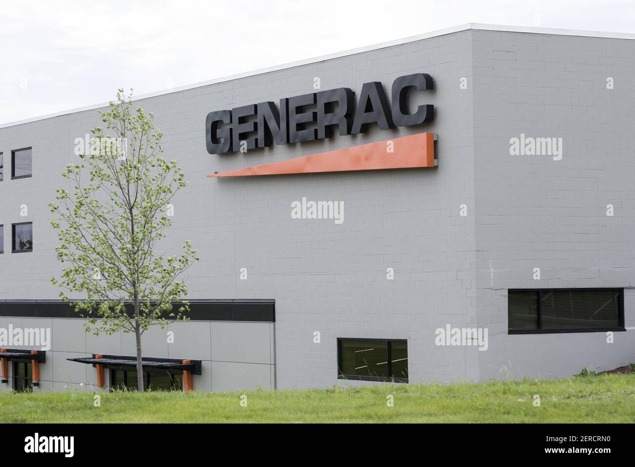 A logo sign outside of the headquarters of Generac Power Systems in ...