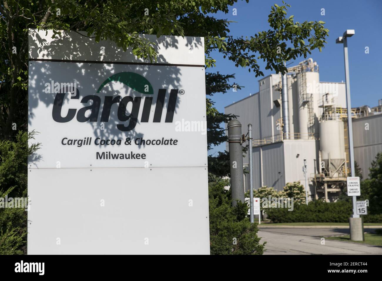 A logo sign outside of a facility occupied by Cargill Cocoa & Chocolate ...