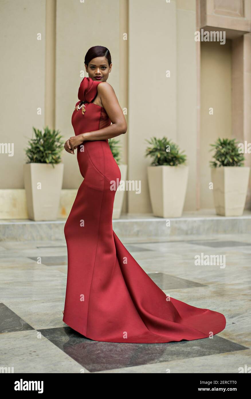 NEW DELHI, INDIA - JULY 2: Delhi based model Renee Kujur poses in ...