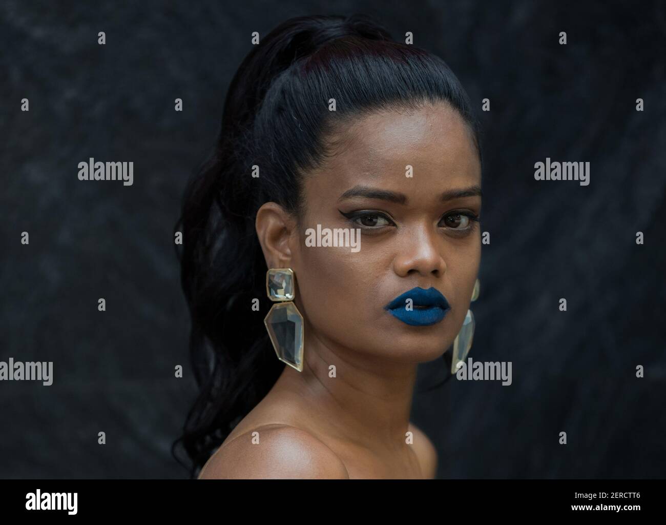 NEW DELHI, INDIA - JULY 2: Delhi based model Renee Kujur poses in ...